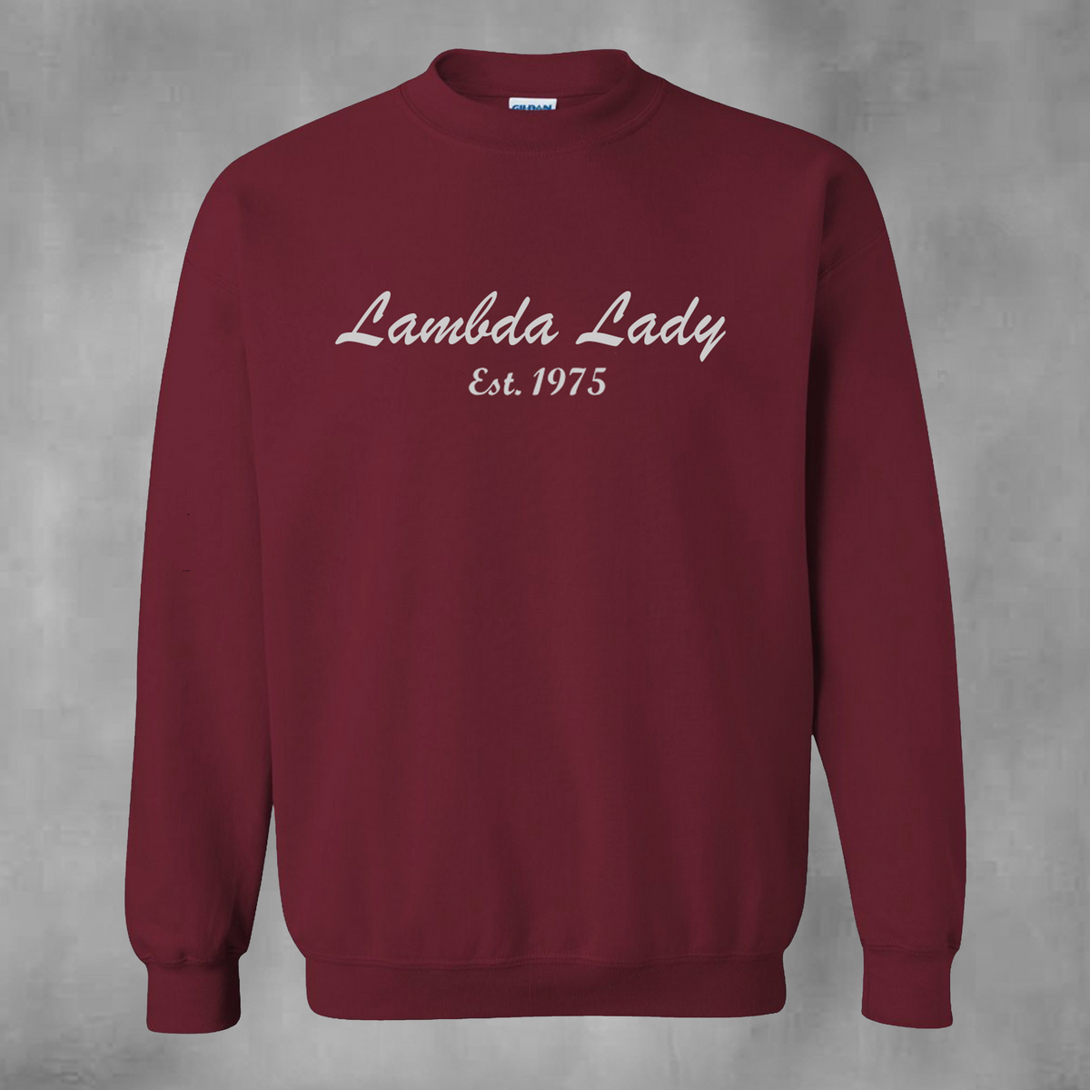 Lambda Lady Est. 1975 Crewneck – Uri Customs